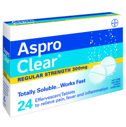 Aspro Clear 300mg 24 Tablets