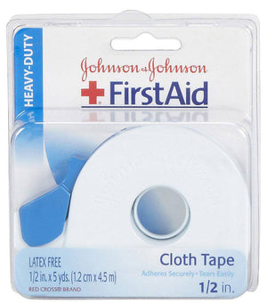 Johnson & Johnson Red Cross First Aid Cloth Tape With Dispenser